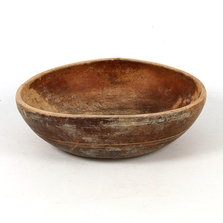 BOWL, common man, 17/19th century. Folk art - Bowls & Boxes - Auctionet