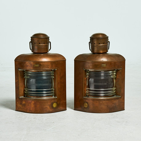 LANTERNOR, 1 par, styr. och babord, 1900-talets första hälft, J H ...