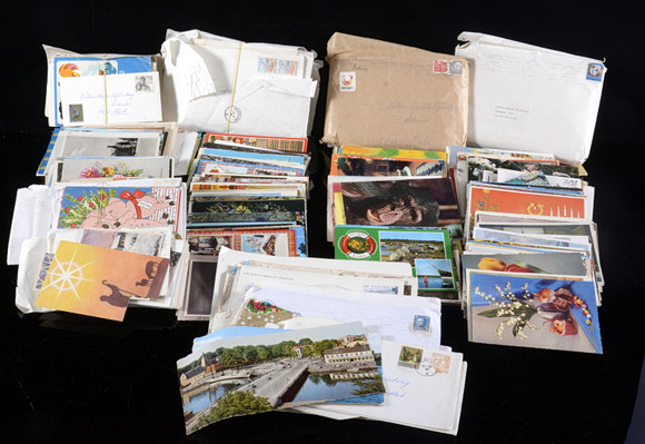 LARGE A Collection LETTERS AND POSTCARDS, mostly Sweden, 1 box, 1900s ...
