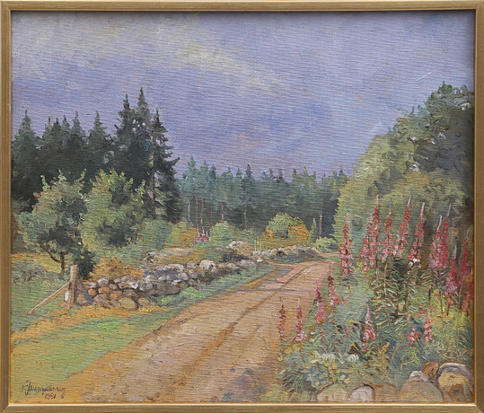 KARL-JOHAN MAGNUSSON. OIL on canvas, Byväg Applerum, signed, 1981. Art ...
