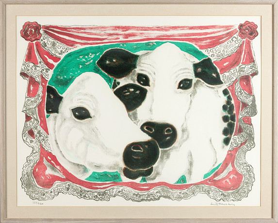 BERTA HANSSON (1910-1994): Fjällkor, signed and numbered Berta Hansson ...