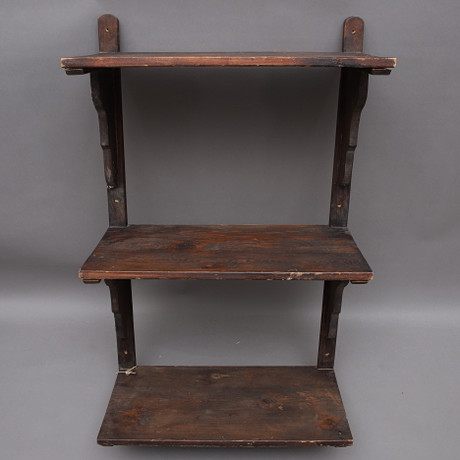 VÄGGHYLLA, trä, 1900-talets första hälft. Möbler - Skåp & Hyllor ...