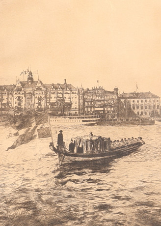ANDERS HELLER. "Vasaorden". Etsning, signerad. Konst - Grafik - Auctionet