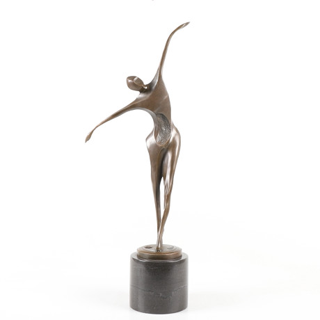 MAX MILO. Efter. Modell, brons, signerad Milo. Konst - Skulptur - Auctionet