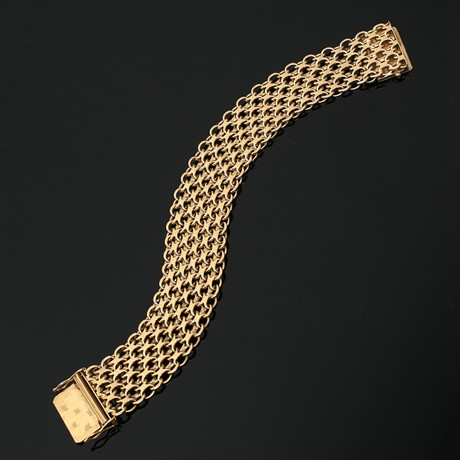 ARMBAND, 18 k guld, x- länk, AB August Mikkov, Stockholm, 1965. Smycken ...