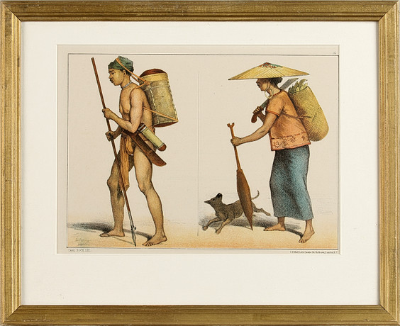 CARL BOCK, DEL. Borneo, number 26, lithograph by C.F. Kell, Castle St ...