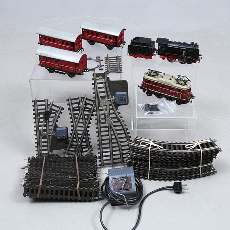 FLEISCHMANN, electric locomotive 335, steam locomotive 325, three ...