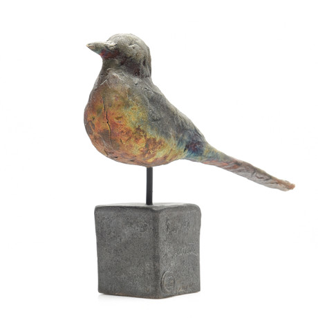 DAN LEONETTE (FÖDD 1941). Skulptur, rakubränd keramik. Konst - Skulptur ...