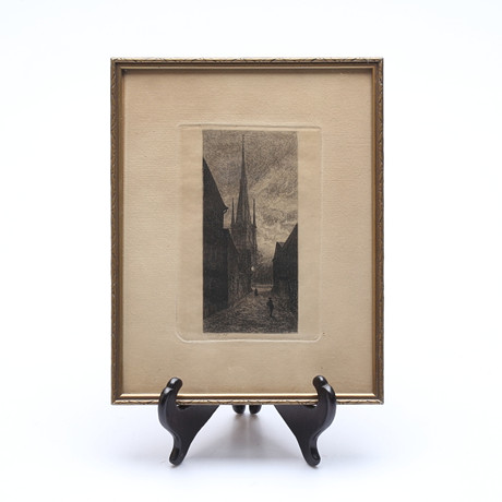 ROBERT HAGLUND. Etsning, signerad och daterad 87. Konst - Grafik ...