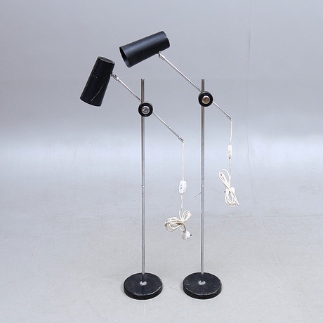 GOLVLAMPOR 1 par, omärkta, 1900-talets andra hälft. Belysning & Lampor ...