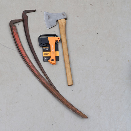 TOOLS, Axes, Blades, 4 parts. Swedish Folk Art - Other - Auctionet