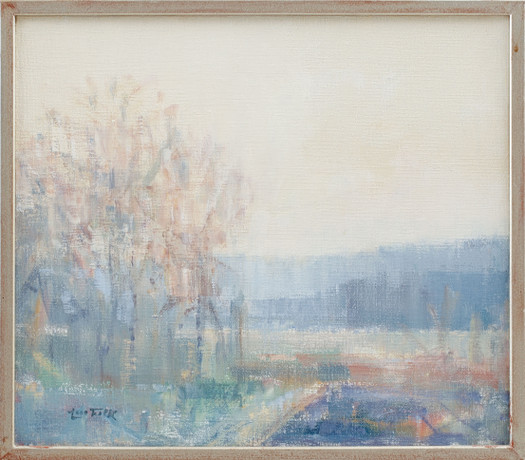 LARS FALK. Olja på duk, 2 st, signerade. Konst - Måleri - Auctionet