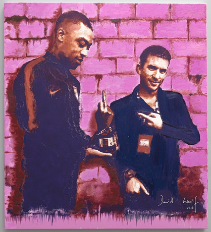 DAVID WOOLF, 21ST CENTURY. TWO FIGURES. Art - Paintings - Auctionet