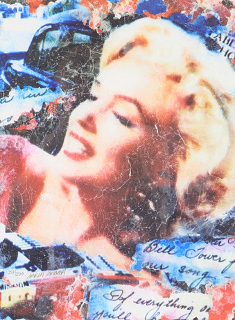 MARIA LARKMAN. Marilyn Monroe, färglitografi, signerad. Konst - Grafik ...