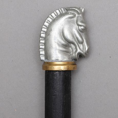SWORD CANE, metal, horse head decoration. Weapons & Militaria - Edged ...