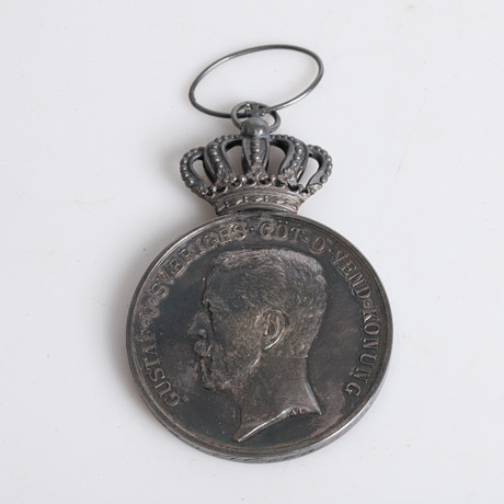 MEDAL, Gustaf V Sveriges Göt o Vend Konung, silver. Coins, Medals ...