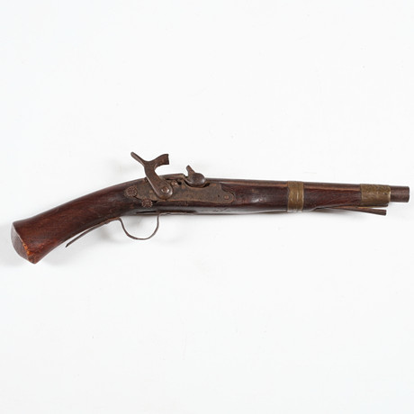 BLOCK PISTOL, Oriental, 19th century. Weapons & Militaria - Guns ...