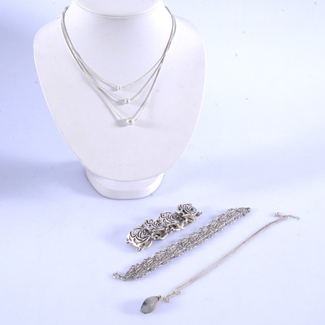 SMYCKEN, 4 delar, silver, 1900-tal. Silver & Metall - Silver - Auctionet