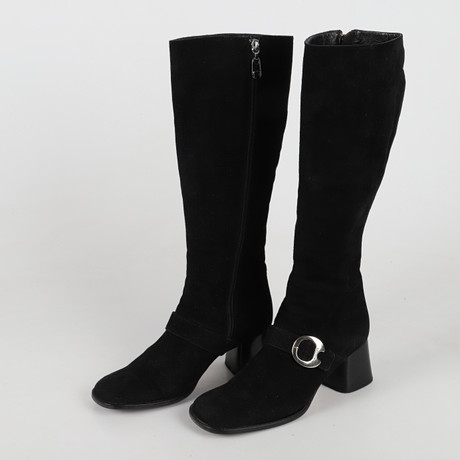 DAMSTÖVLAR, mocka, Nouchka, Italien. Vintagekläder & Accessoarer ...