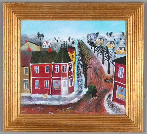 ANDERS HULTMAN. "Tree hugger", oil on Board, signed. Art - Paintings ...