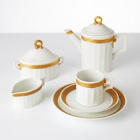 ROYAL COPENHAGEN, moccasin parts, with gold edge. Ceramics & Porcelain ...