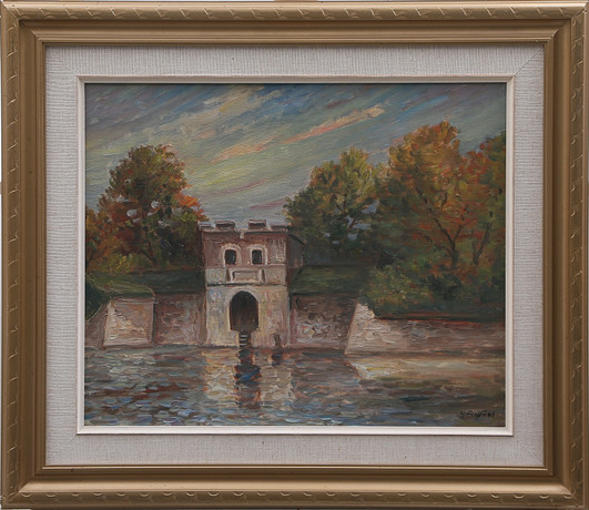 LAGE CARLSSON. OIL on canvas, Kalmar motif, signed, 1900s. Art ...