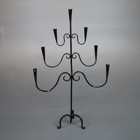 LJUSTAKE, med 7 ljuspipor. smides. Belysning & Lampor - Ljusstakar ...