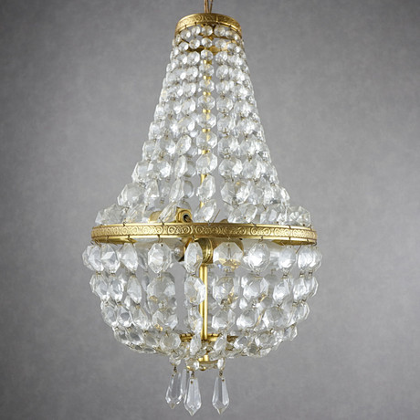 KRISTALLKRONA, empirestil, 1900-tal. Belysning & Lampor - Taklampor ...