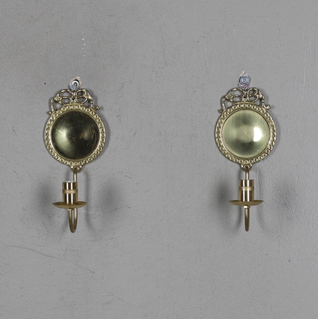 LJUSLAMPETTER, 1 par, mässing, 1900-talets andra hälft. Belysning ...