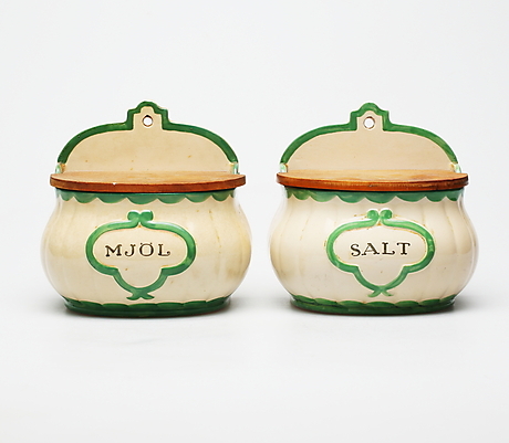 SPICES JUGS, Gustavsberg, Pyro. Ceramics & Porcelain - European - Auctionet