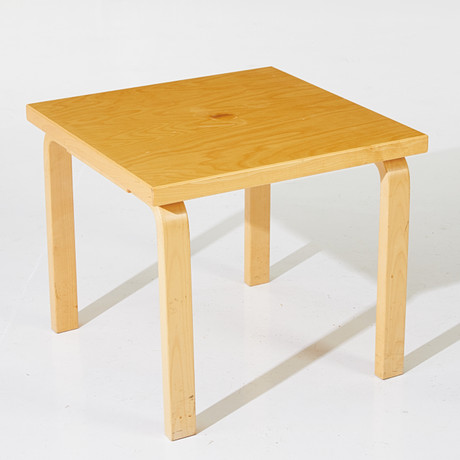Coffee table, Artek, Finland, circa 2007 veneered in birch, labelled ...