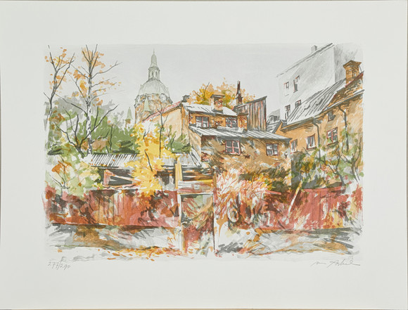 ADRIAN VAN ARKEL (1924-2006). Motif from Stockholm, signed and numbered ...
