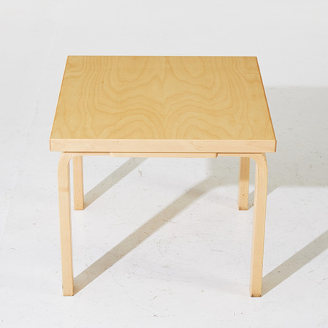 ALVAR AALTO. Coffee table, Artek, Finland, approx. 2004 veneered in ...