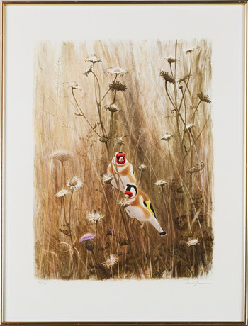 LARS JONSSON. Step flashes, color lithograph, signed. Art - Engravings ...