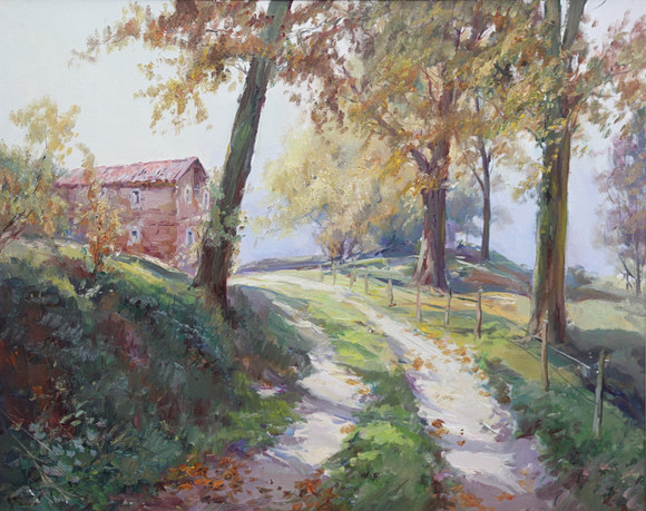 JUAN RUIZ. Rural view. Art - Paintings - Auctionet