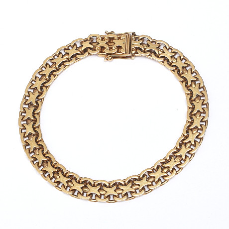 ARMBAND, 18K guld, Wijkström Juvel, Stockholm, 1953. Smycken ...