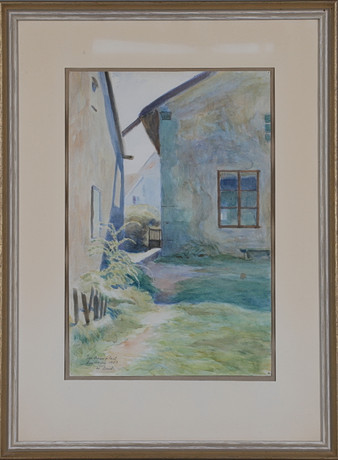 DAVID AHLQVIST. akvarell, signerad samt daterad 1943. Konst - Måleri ...