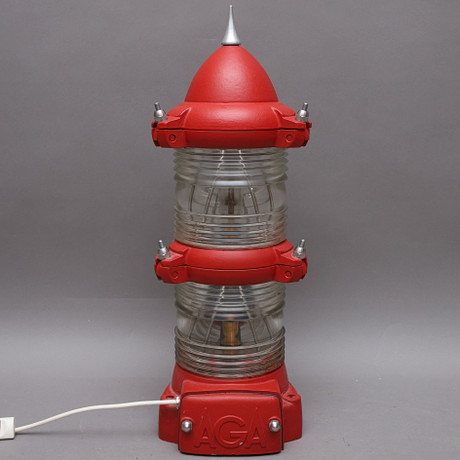AGA-FYR, elektrisk, farledsfyr, 1900-talets mitt. Samlarföremål ...