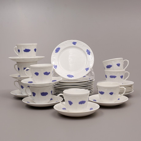 COFFEE SET, 25 pieces, Blå Blom, Gustavsberg. Ceramics & Porcelain ...