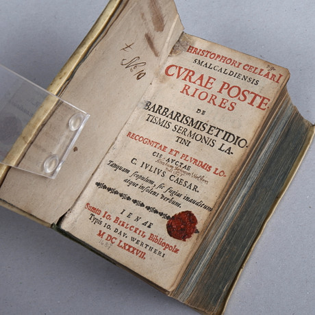 CHRISTOPH CELLARIUS, Curae Posteriores... and Antibarbarus..., bound ...