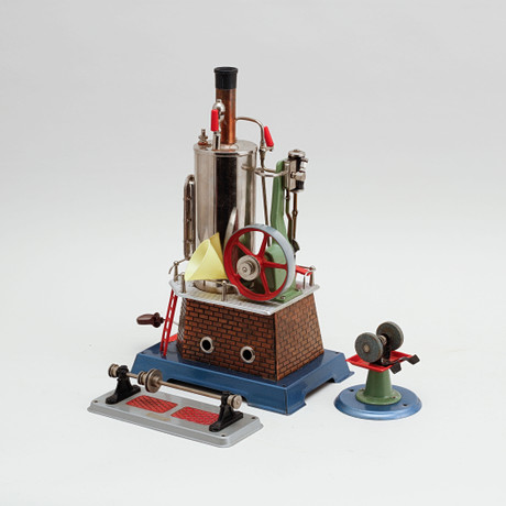 STEAM MACHINE, LATHE and GRINDER, Wilesco, Germany. Toys - Toys - Auctionet