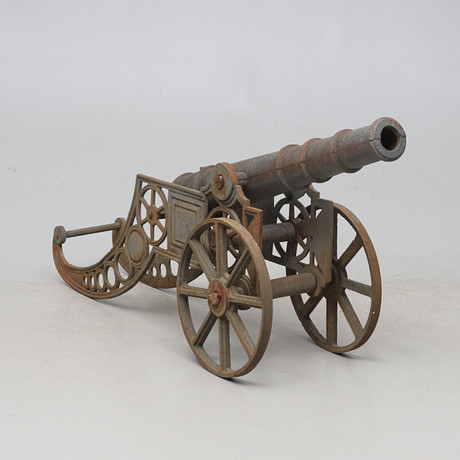 KANON, gjutjärn, 1800-tal. Vapen & Militaria - Övrig militaria - Auctionet
