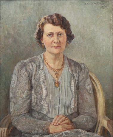 ELSA SCHULTZ-MOBERGER (1879-1978). Portrait of a woman, oil on canvas ...