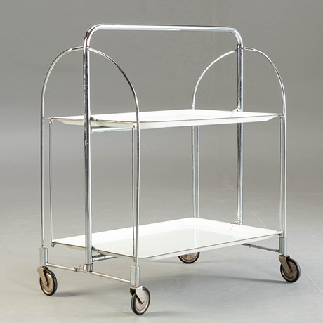 Vikbar serveringsvagn, 1960-tal. Möbler - Bord - Auctionet