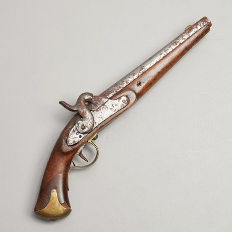 BOILER PISTOL, percussion lock, model w/1820-57. Weapons & Militaria ...