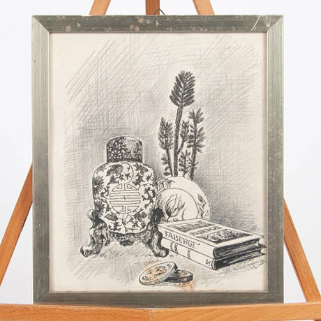 INGRID WILLIAMSSON. Marker. Still life, signed and dated 1973. Art ...