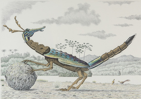 KARL AXEL PEHRSON. Fantasy animal, lithograph, signed and numbered. Art ...