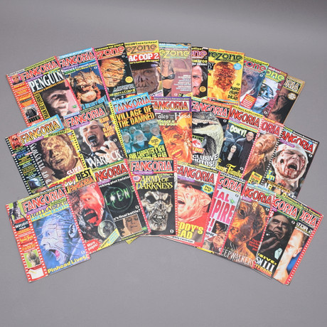 HORROR MAGAZINE, 27 pieces, Fangoria & Gorezone, USA, 1990s. Books ...