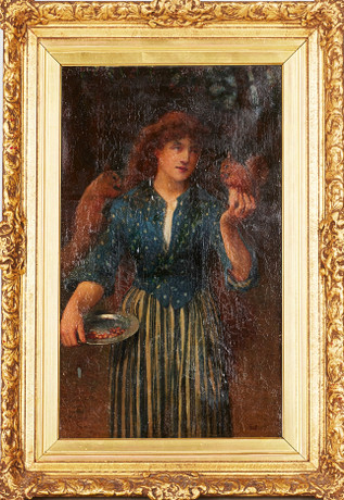 ARTIST UNKNOWN, oil on canvas, 19th century, England, signed "JScott ...