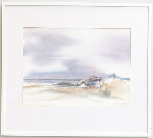 JAN ED. watercolor, signed and dated -85. Art - Paintings - Auctionet